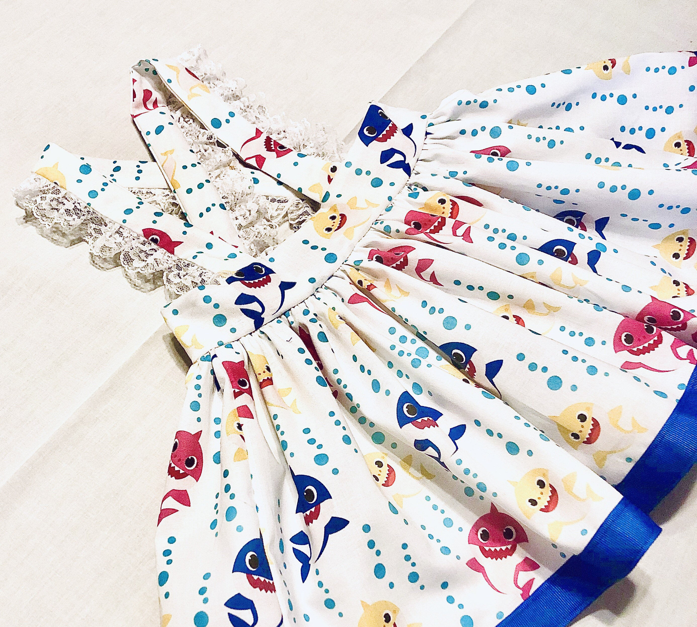 Baby Shark Dress Birthday Dress Celebration Dress Baby - Etsy