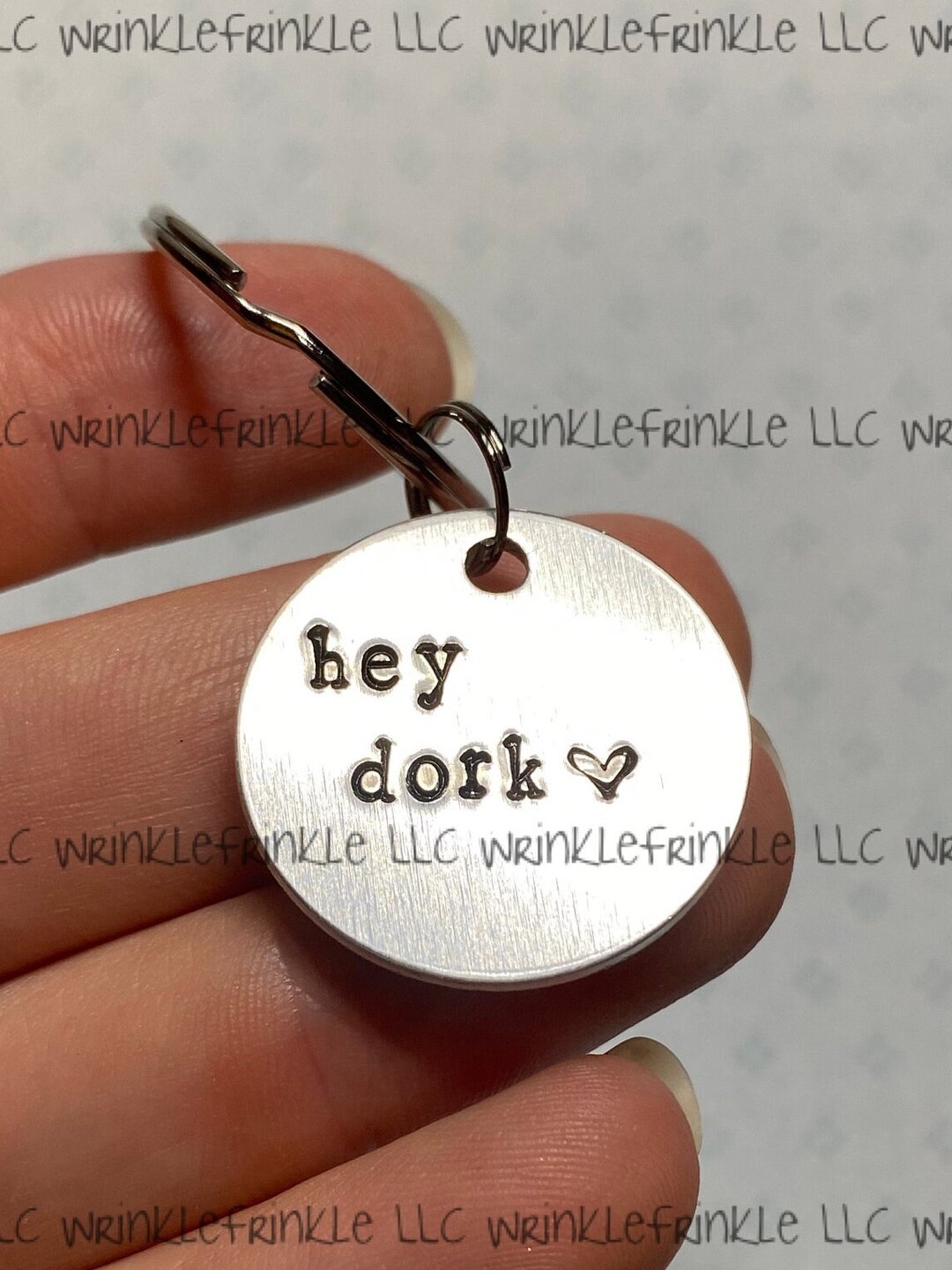 Hey Dork Keychain - Valentine’s Day Gift - Etsy