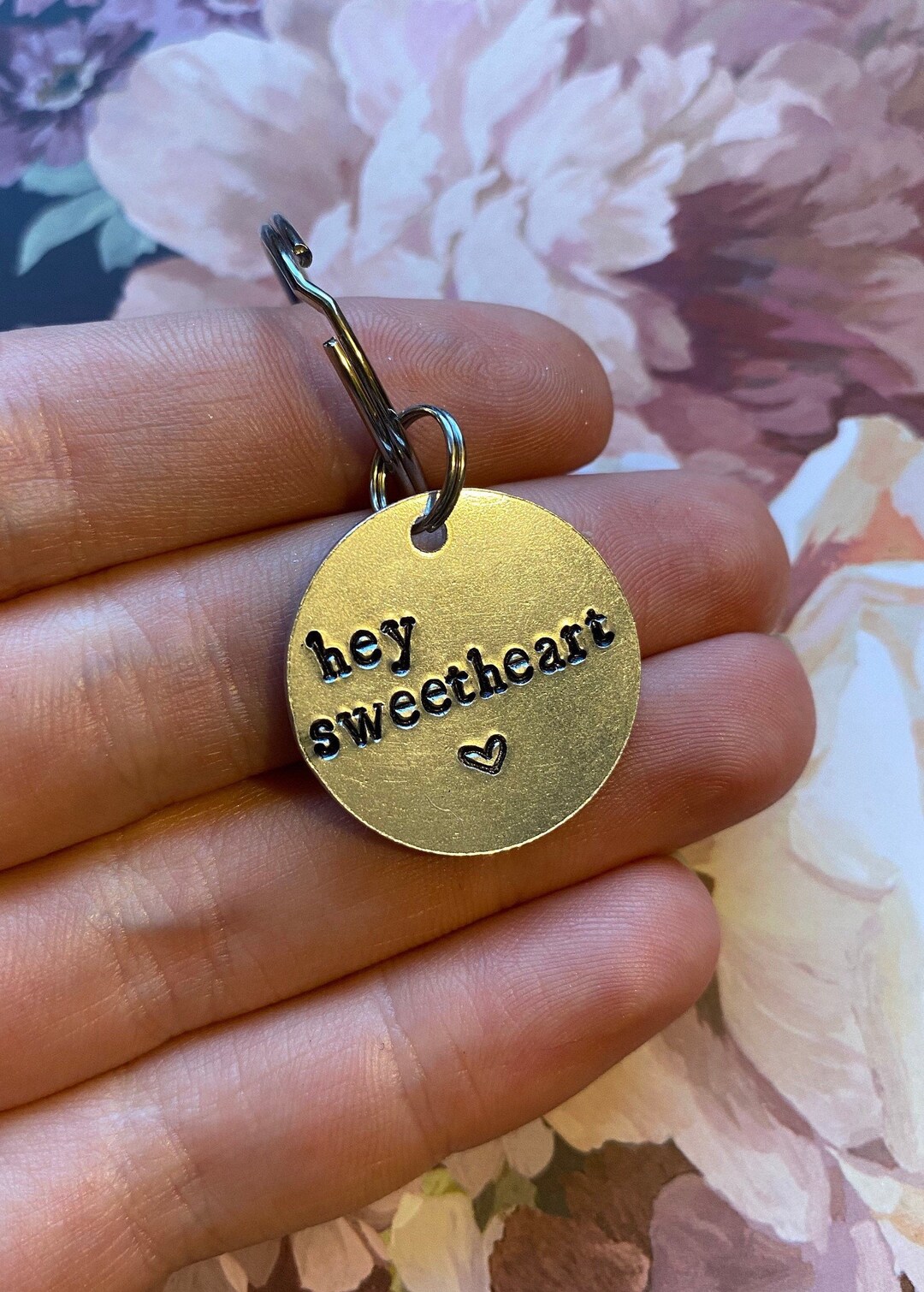 Hey Sweetheart Keychain Regalo del Día de San Valentín Lindo Regalo de ...