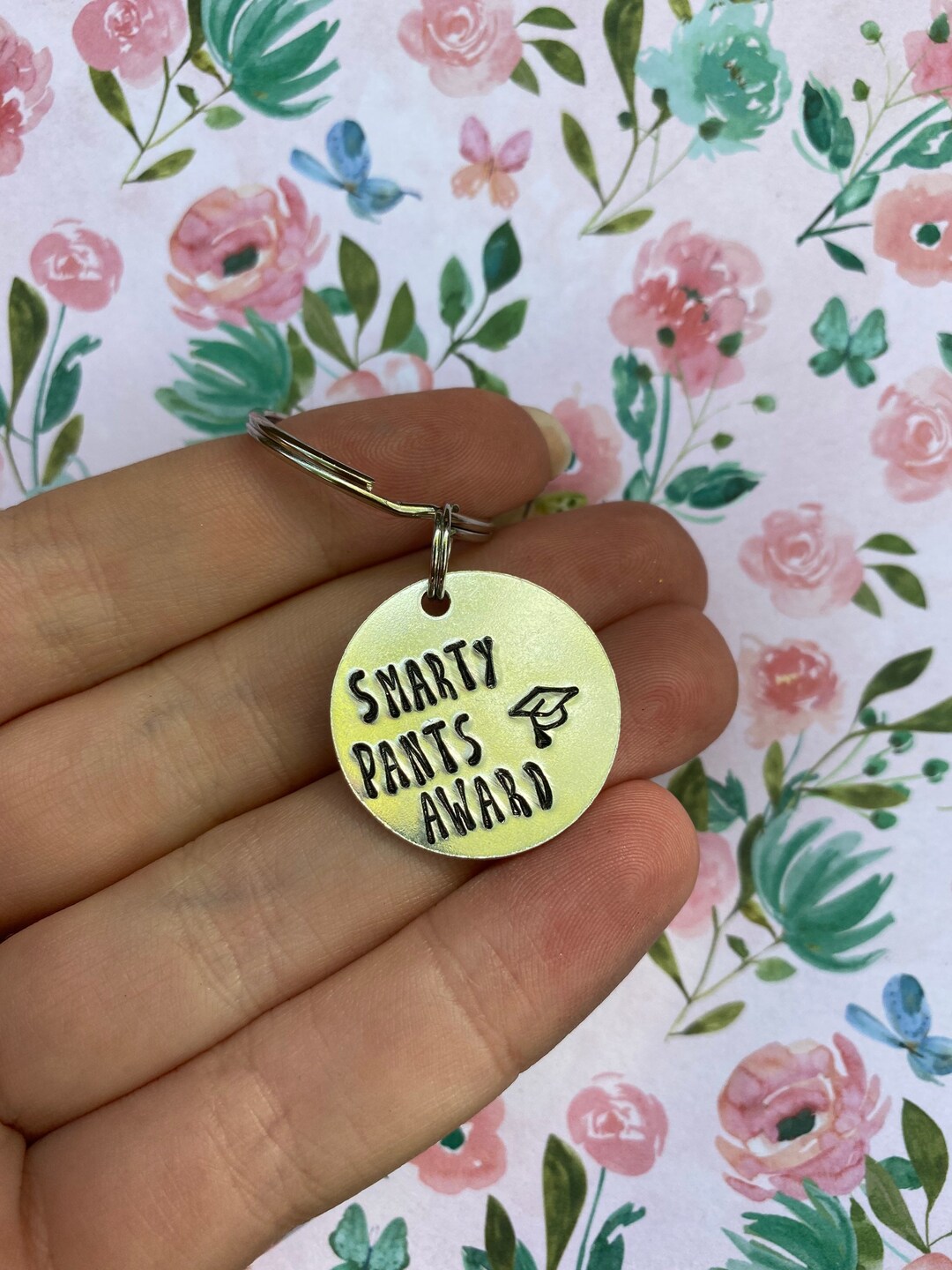 Smarty Pants Award - Graduation Gift - Stamped Keychain - Funny ...