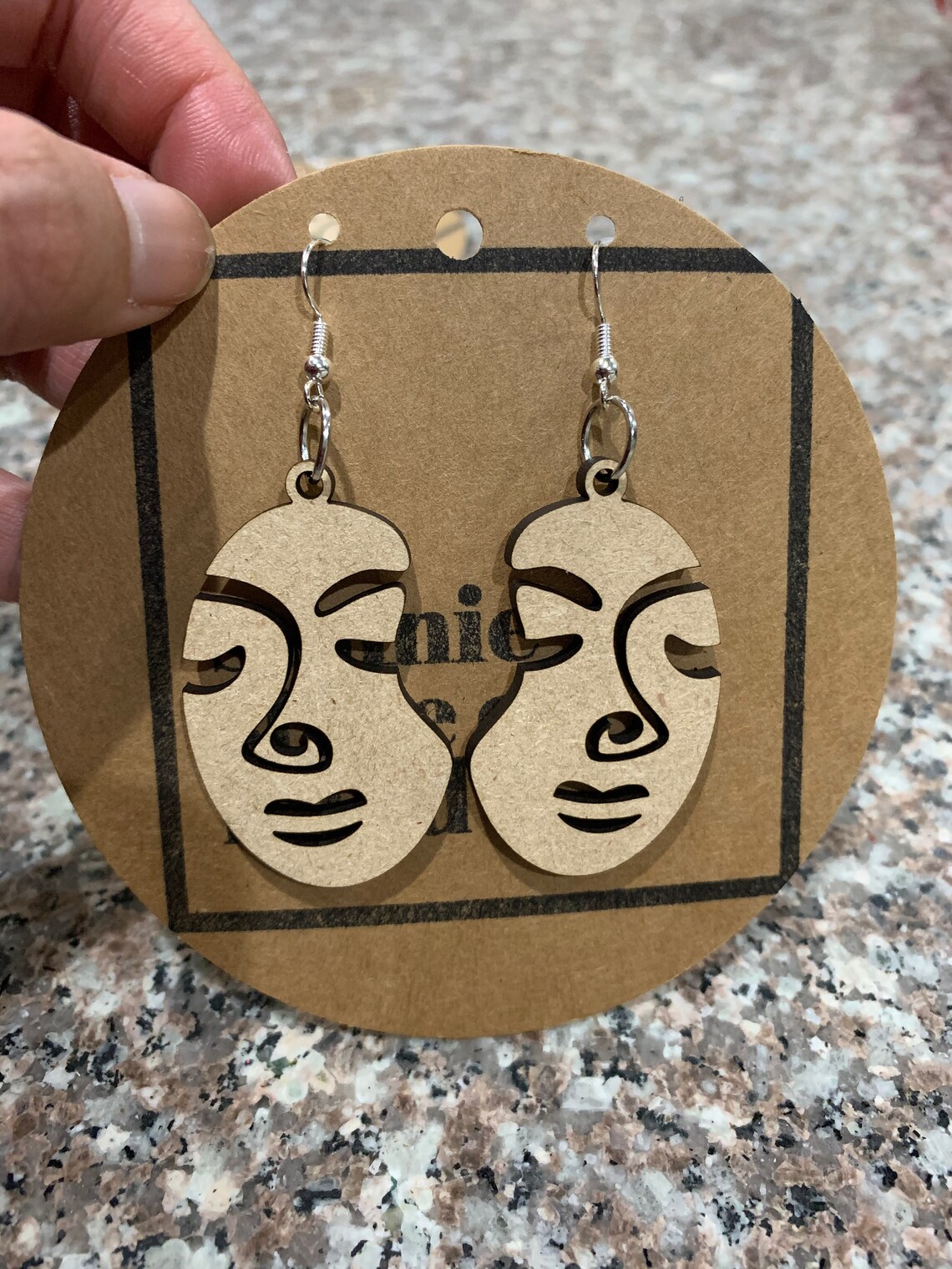 Faces of the Female Laser Cut Earrings - Etsy