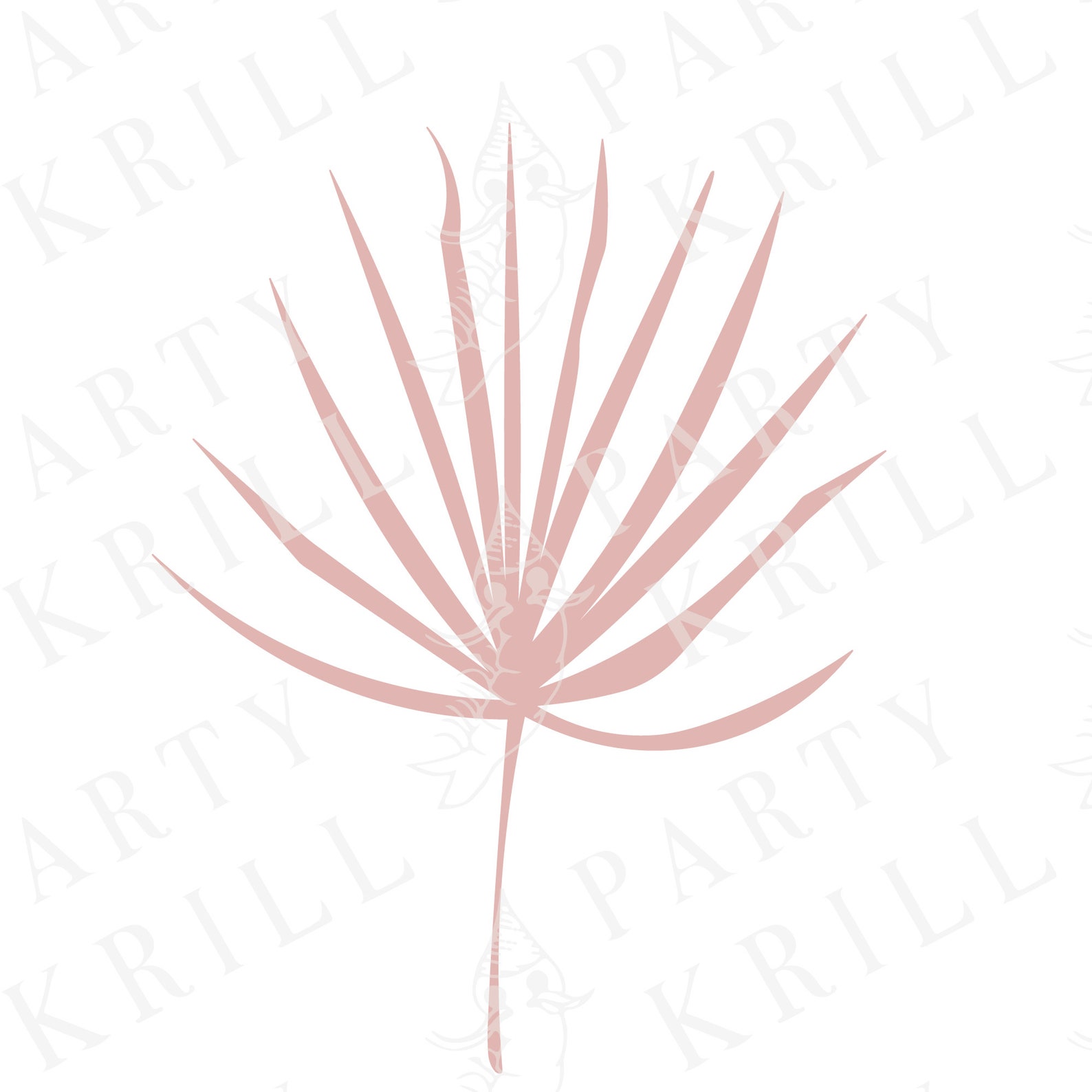 Hand Drawn Pampas Grass and Palm Leaves SVG Clip Art - Etsy