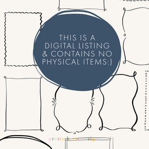 Doodle Border Clipart for Wedding and Invites | Hand Drawn Quirky ...