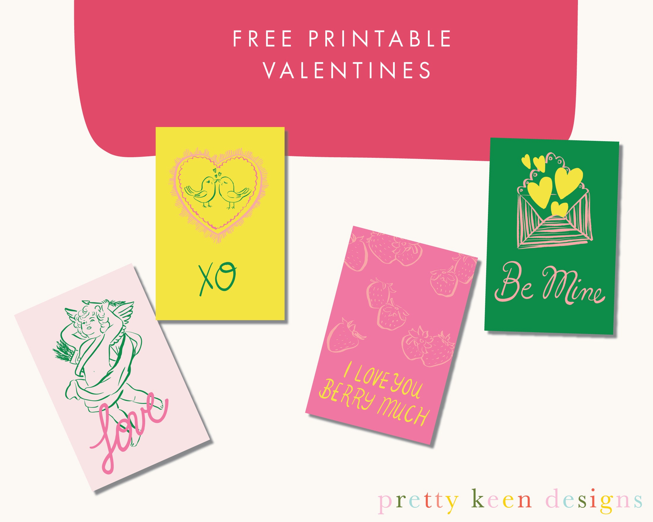 Valentine's Day Hand-drawn Clip Art Set Original Vintage-inspired Love ...