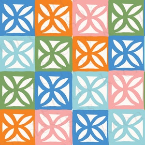 Retro Palm Springs Vacation Seamless Patterns | Vintage Mid Century ...