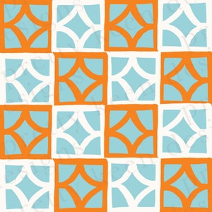 Retro Palm Springs Vacation Seamless Patterns | Vintage Mid Century ...