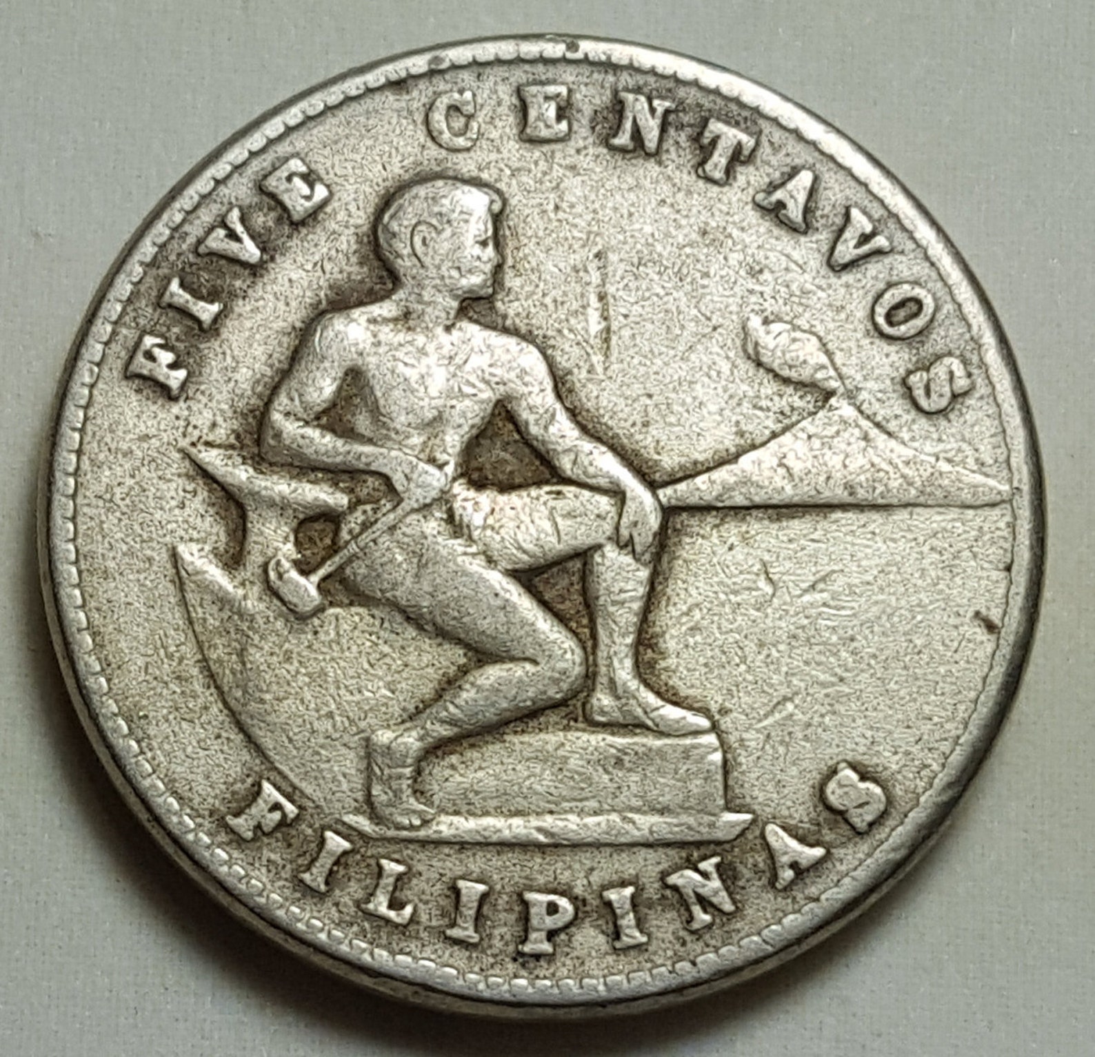 1945-S Five 5 Centavos USA-PHIL Centavos Philippines Under | Etsy