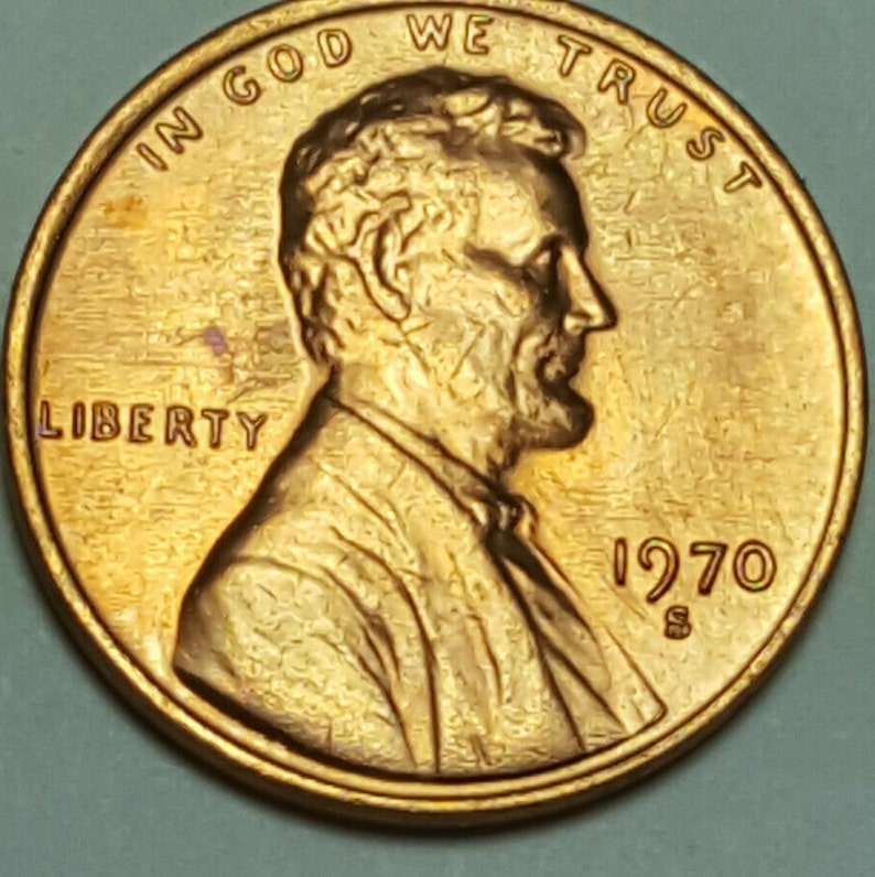 1970 S Lincoln Memorial Penny DDR Double Die Reverse Large Date ...
