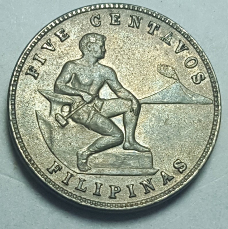 1944 Five 5 Centavos USA-PHIL Centavos Philippines Under U.S ...