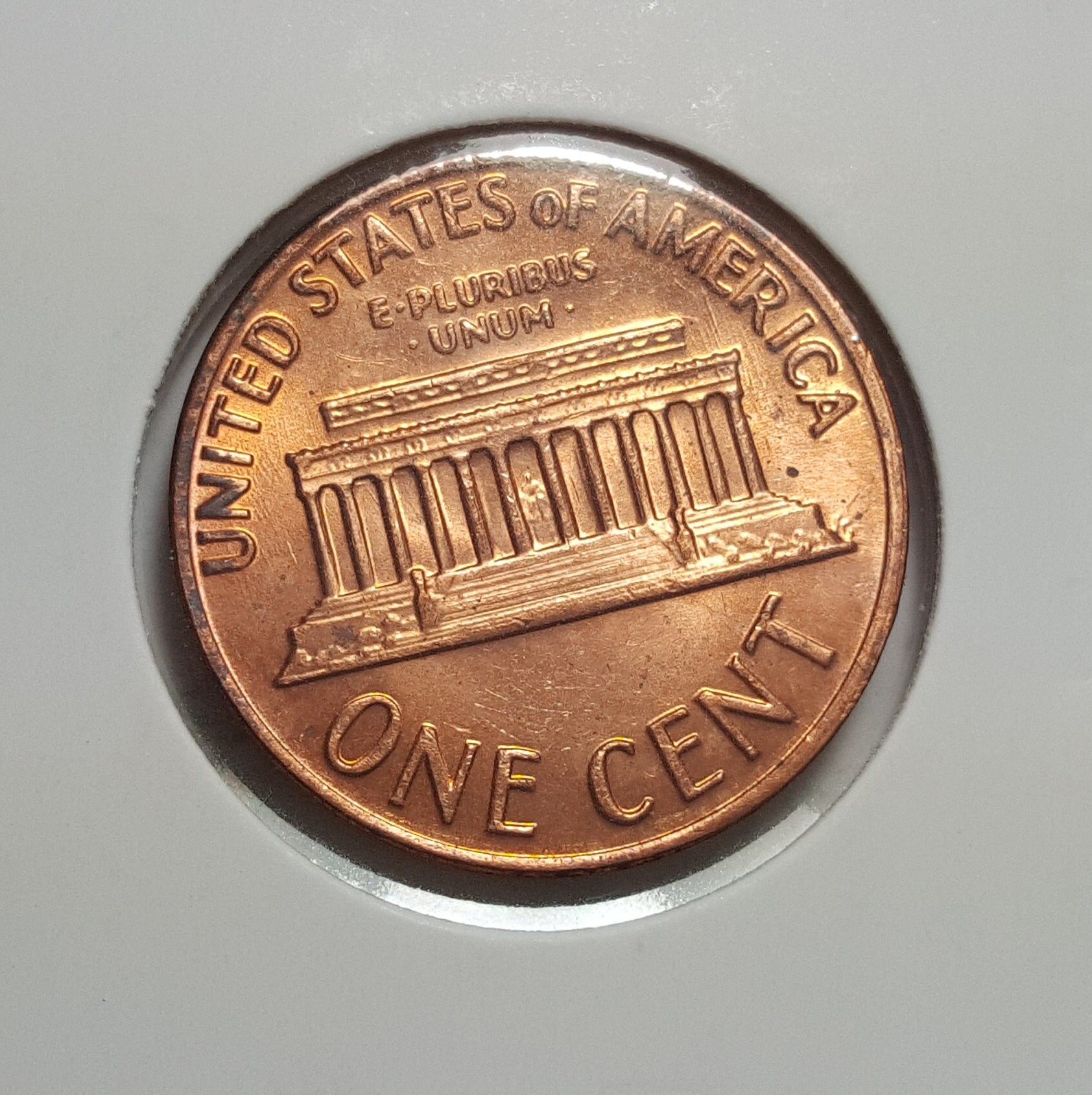 1970 S Lincoln Memorial Penny Floating Roof Rotated 30 degrees | Etsy