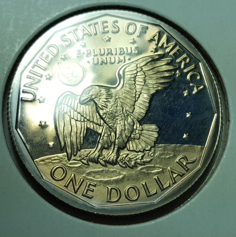 Beautiful Gold Toned 1981-S Gem Proof Susan B Anthony Dollar Type 1 ...