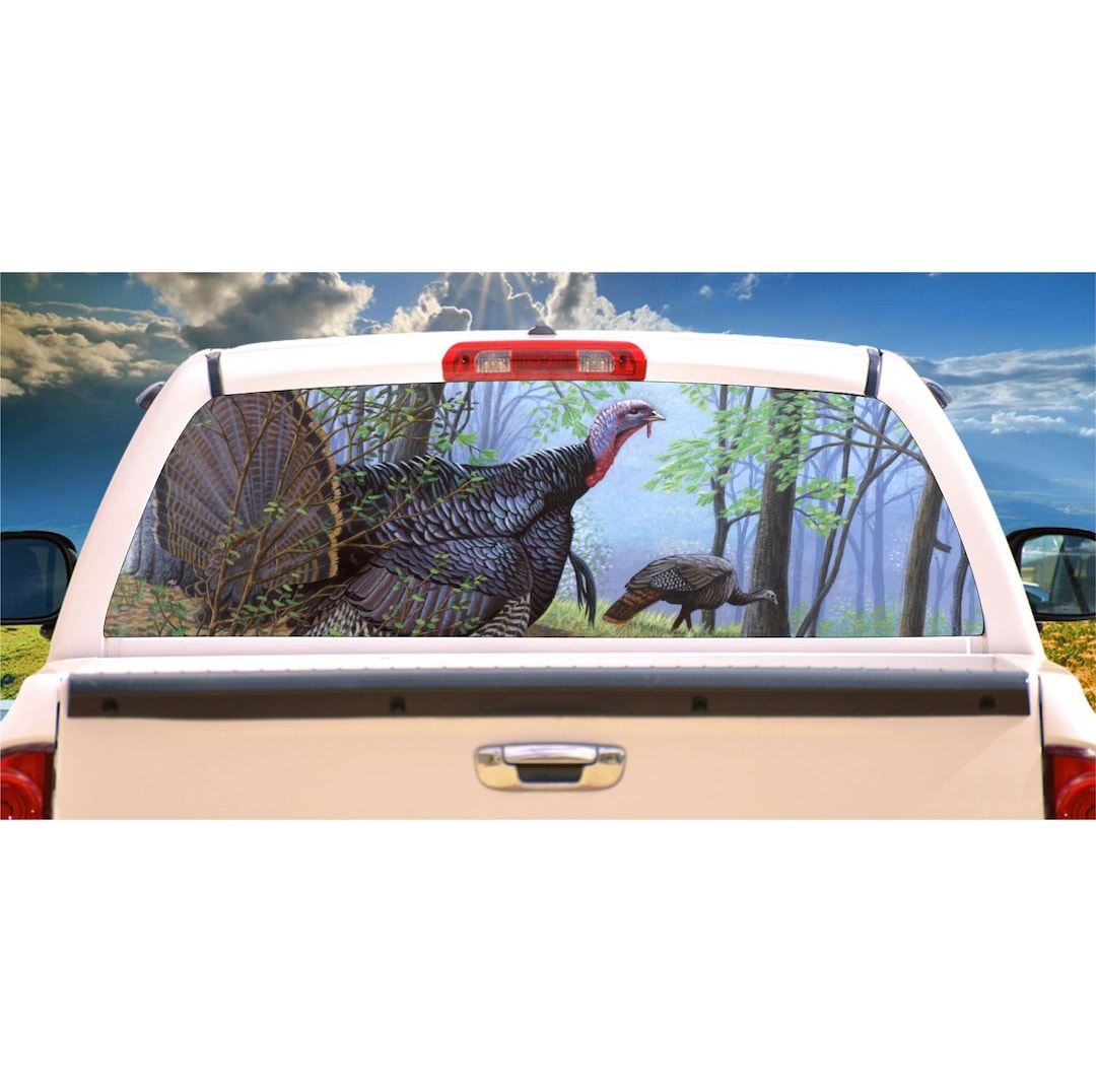 Turkey Shadows Rear Window Mural, Decal, or Tint for Rear Window in ...