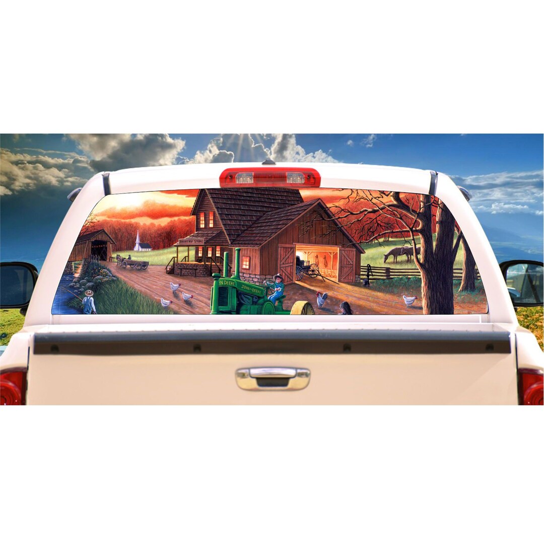 Country Living Rear Window Mural, Decal, or Tint for Rear Window in ...