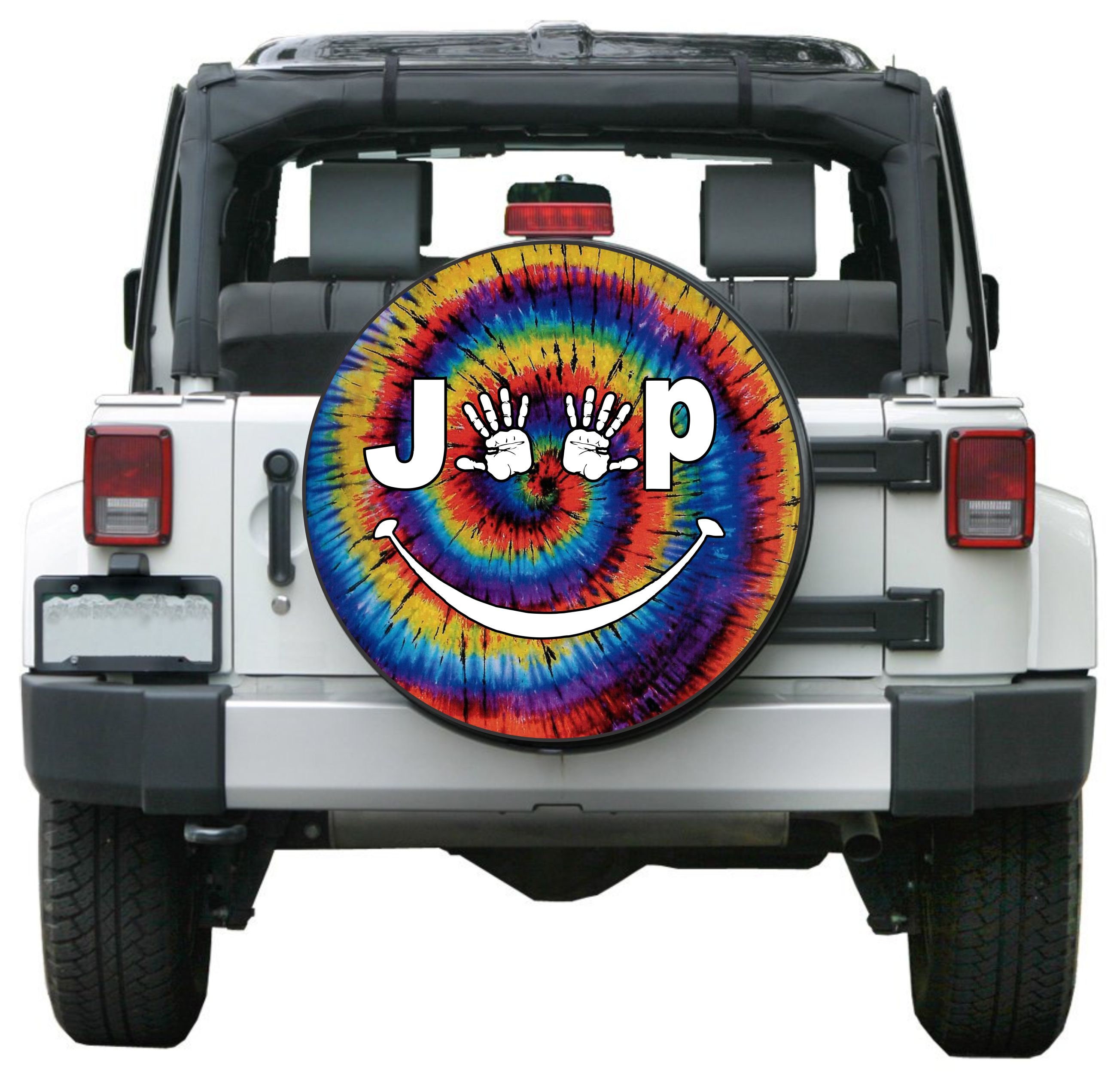 Jeep Wave Tie Dye Smile Spare Tire Cover Custom Made For Your Etsy