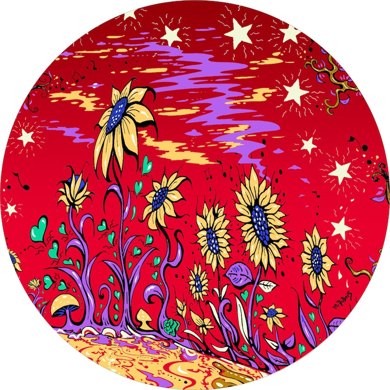 Sunflower Spare Tire Cover: Boho Hippie Chic Art, Heavy Duty Protector ...