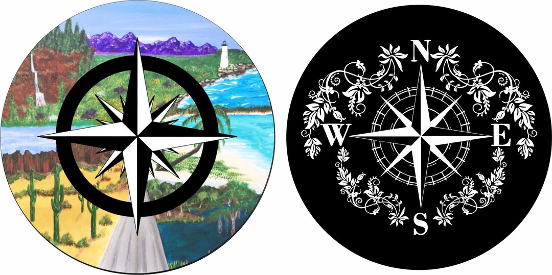 Tire Cover Compass Wheel Cover Camper Tire Protector for Jeep Tire Back ...