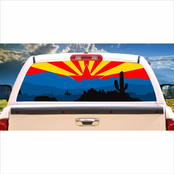 Arizona Flag Car Decal - Etsy