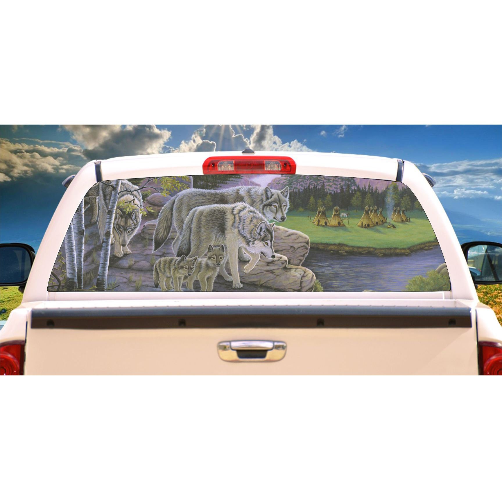 Path of the Wolves Rear Window Mural Decal or Tint for Rear - Etsy
