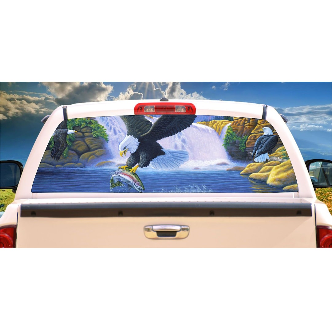 Eagle Sanctuary Rear Window Mural, Decal, or Tint for Rear Window in ...