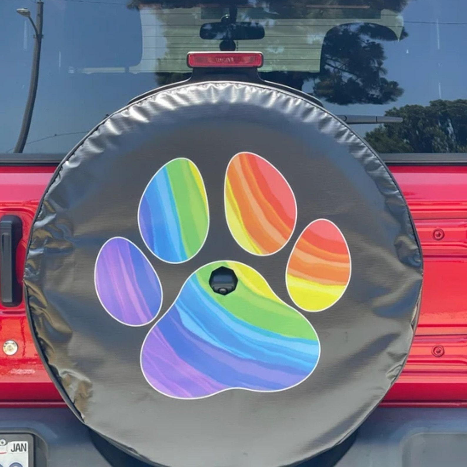 Dog Paws Spare Tire Cover US Flag Wheel Cover Tie Dye Tire - Etsy