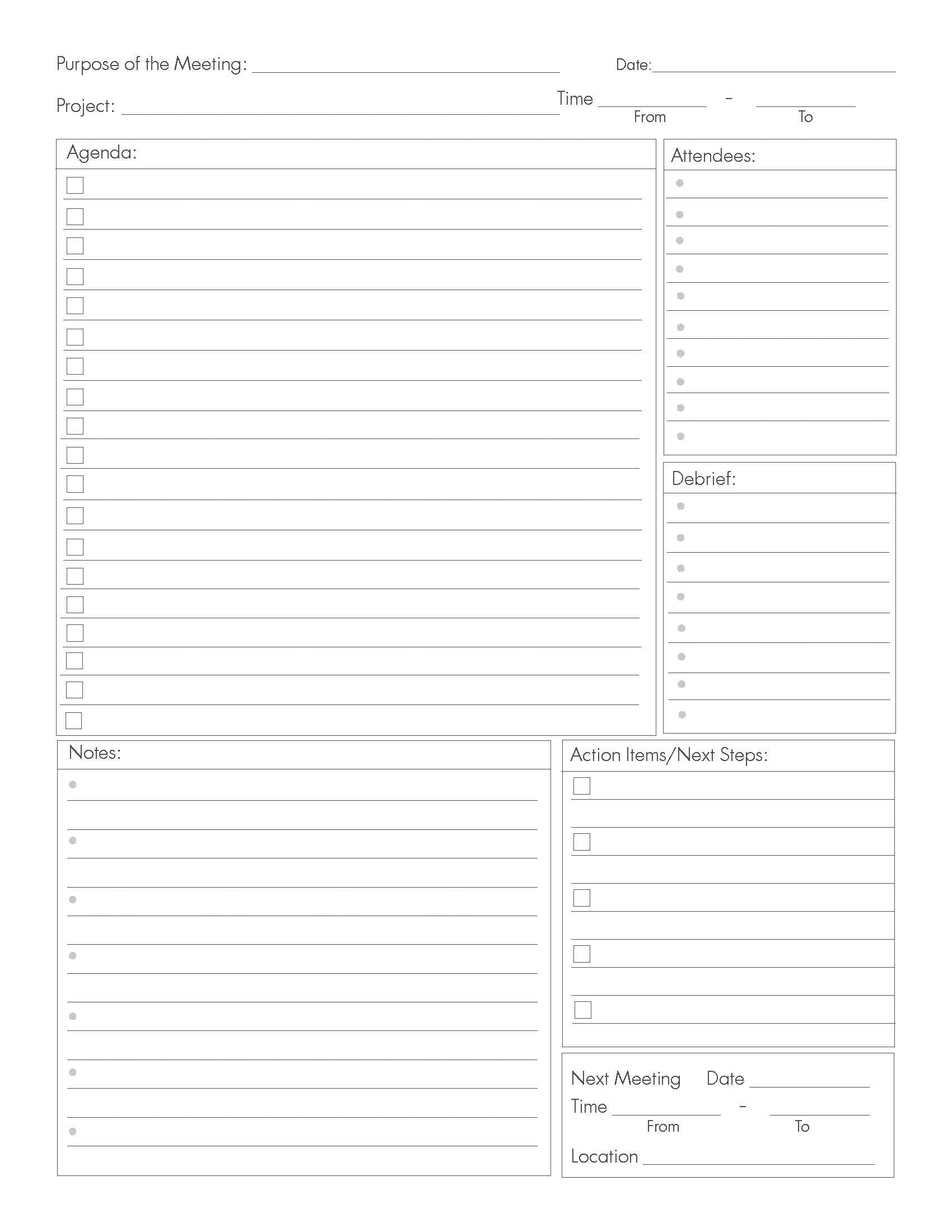 Meeting Planner PDF - Etsy Canada