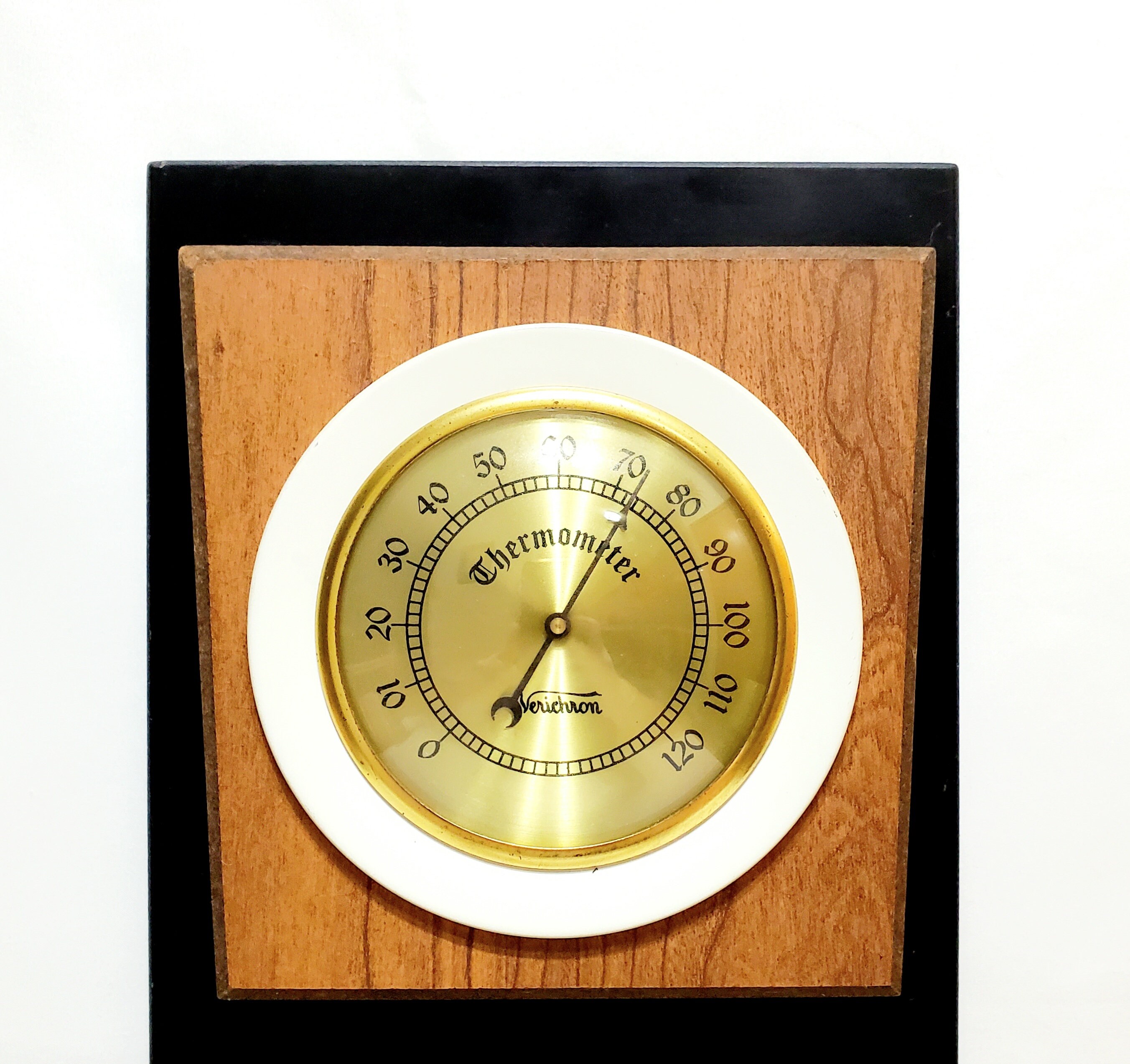 Vintage 60's-70's Verichron Wall Weather Station Thermometer Barometer ...