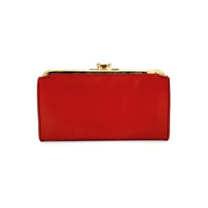 Vintage 60's-70's Princess Gardner Red Genuine Leather Wallet With Coin ...