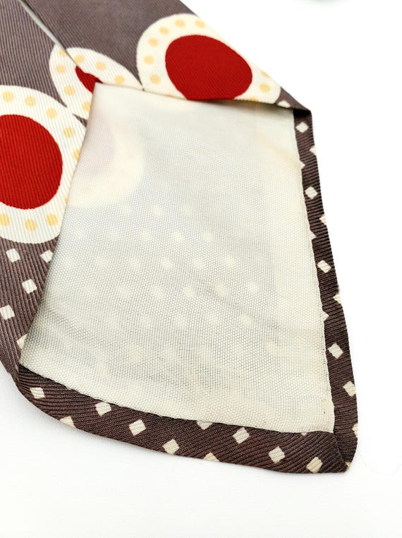 Vintage 40's Wide Necktie Mid-Century Suit Tie - Gem