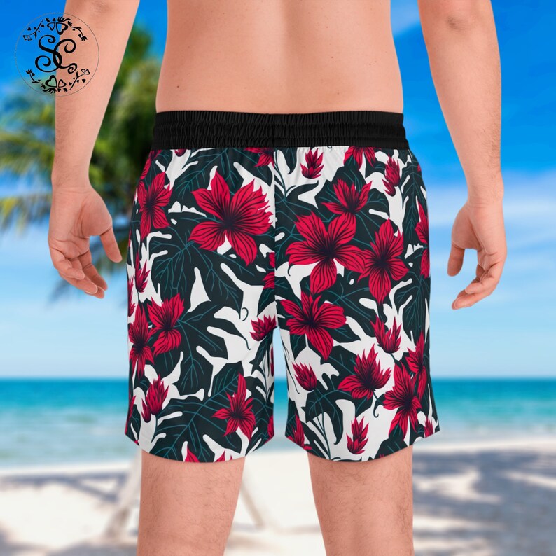 Matching Couple Swimsuits in Bloomia Design, Tropical Floral Bikini and ...