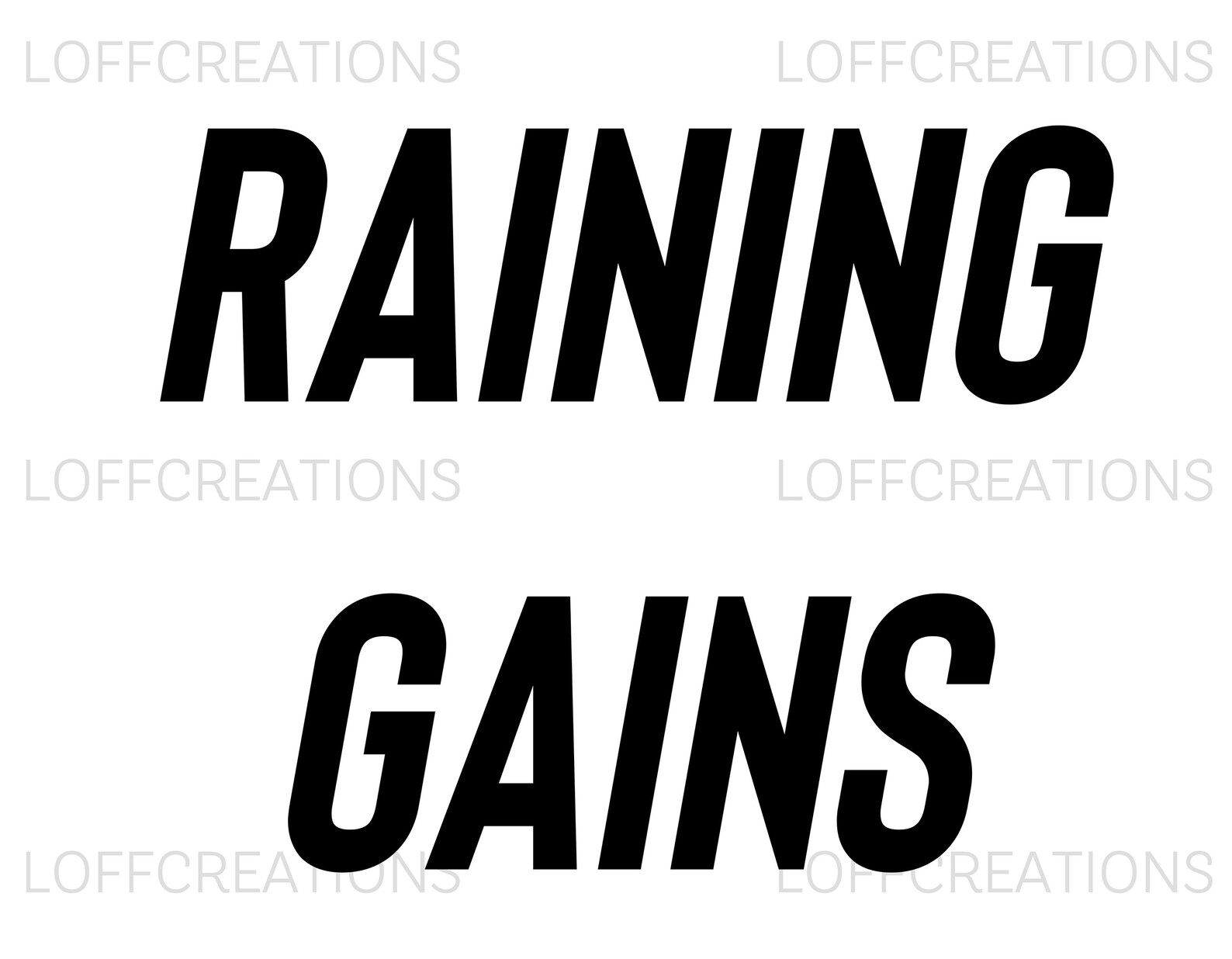 Raining Gains SVG PNG PDF Mental Health Svg Motivational - Etsy