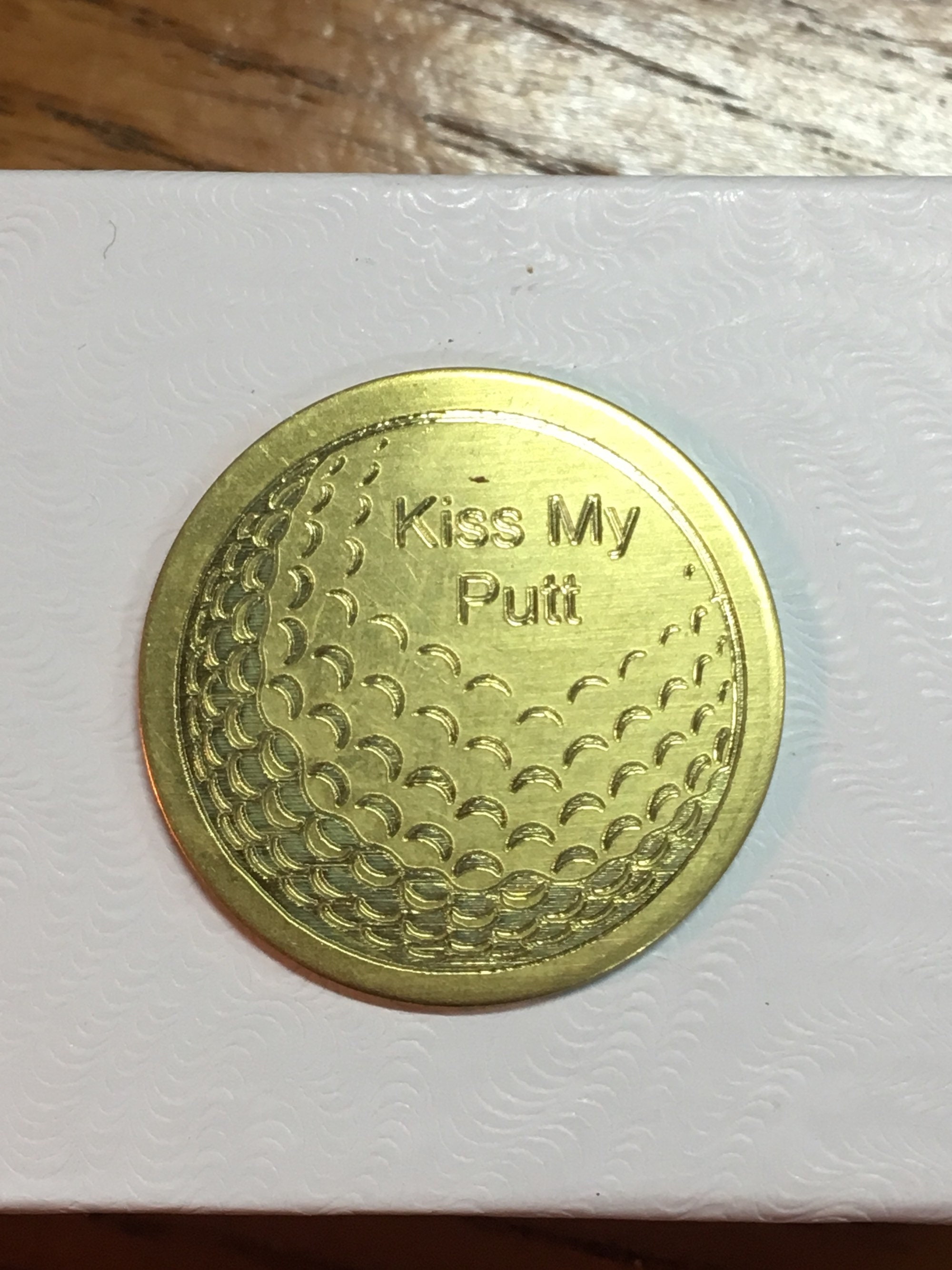 Golf Ball Marker "kiss My Putt" - Etsy