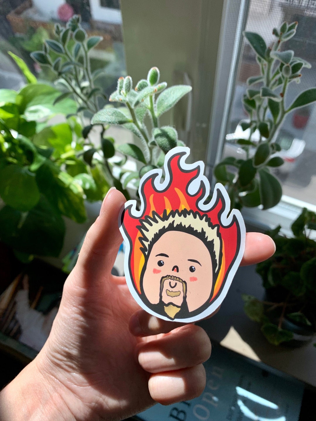 Guy Fieri Sticker/ Funny Sticker/ Kawaii Sticker/ Flavortown/ Meme Gift ...