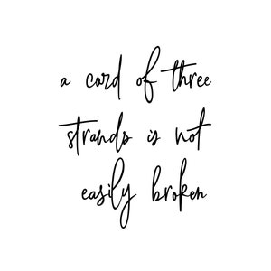 Three Strands Digital Download Christian Art Print - Etsy