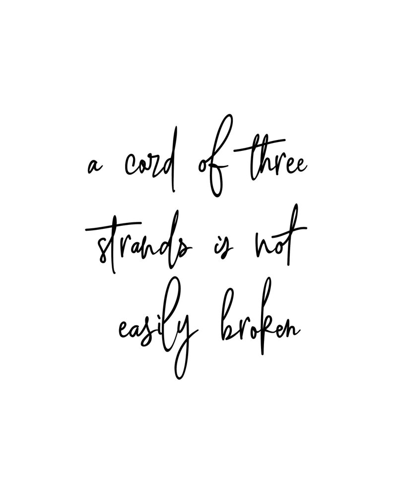 Three Strands Digital Download Christian Art Print - Etsy