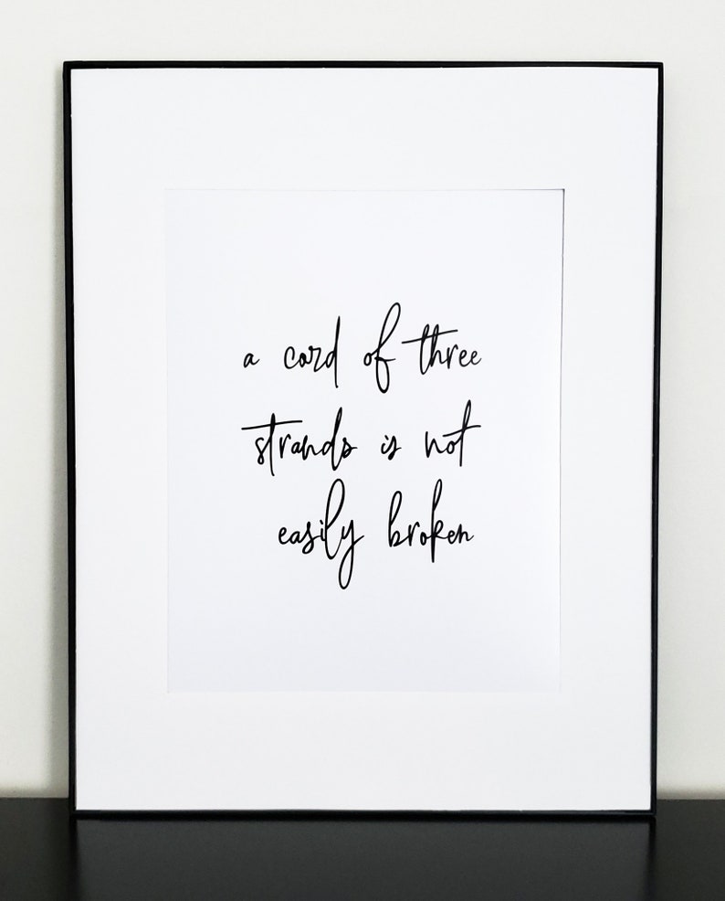 Three Strands Digital Download Christian Art Print - Etsy
