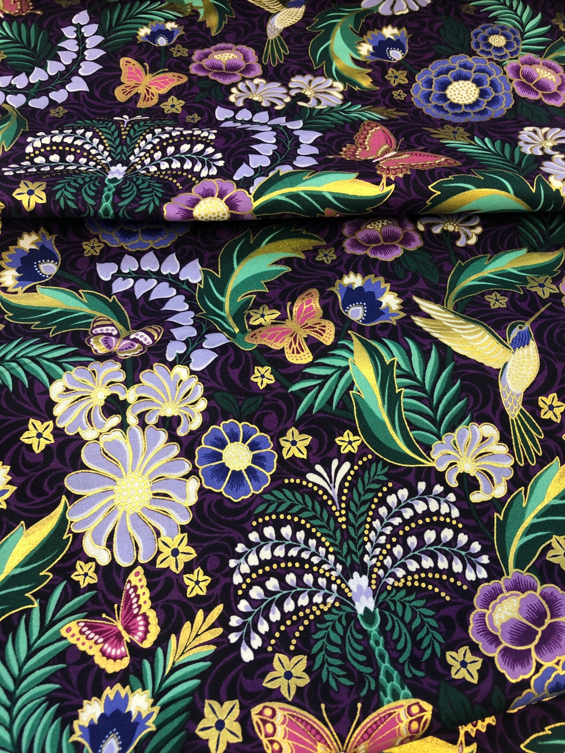 Midnight Nectar Violet by Robert Kaufman Fabrics - Etsy