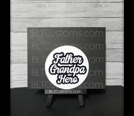 Father Grandpa Hero Grandpa Sticker Decal Sticker Glossy - Etsy