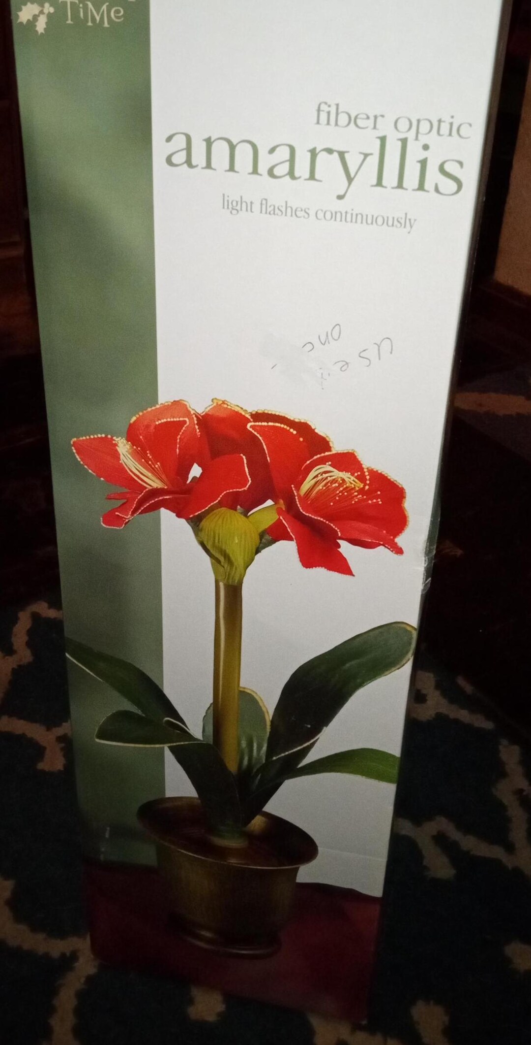 Fiber Optic 24 Red Silk AMARYLLIS Holiday Time Flower Pot - Etsy