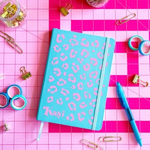 Personalized Leopard Print Journal: Colorful Name Maximalist Notebook ...