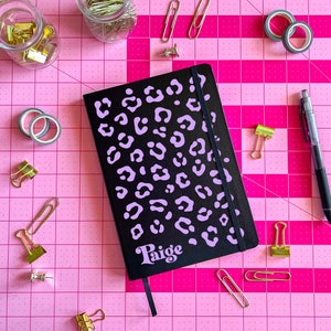 Personalized Leopard Print Journal: Colorful Name Maximalist Notebook ...