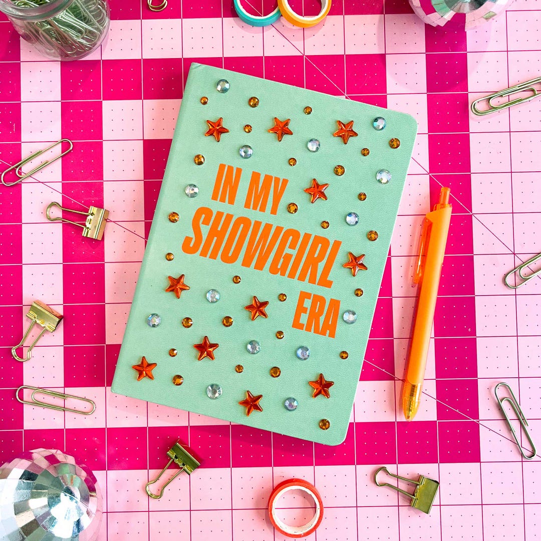 Showgirl Era Bling Rhinestone Journal: Bejeweled Gemstone Diary | Lined ...