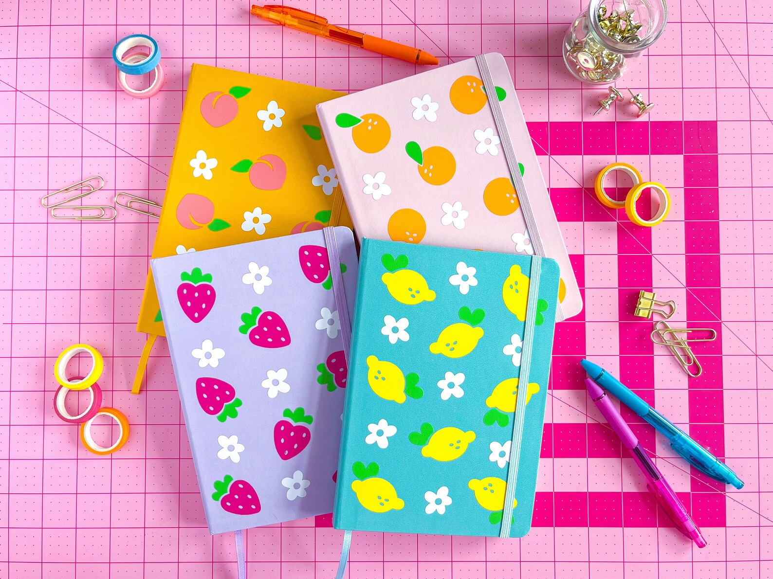 Custom Fruity Strawberry Journal: Gardener, Pastery Book | Lined, Dot ...