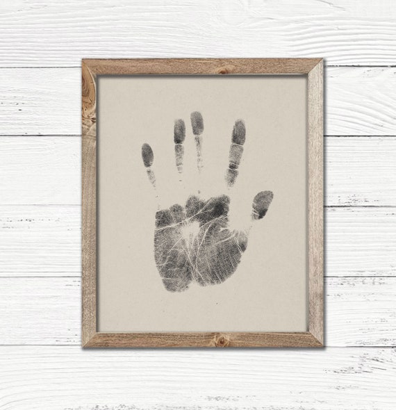 Vintage Hand Print Singular Print Halloween Download Art | Etsy