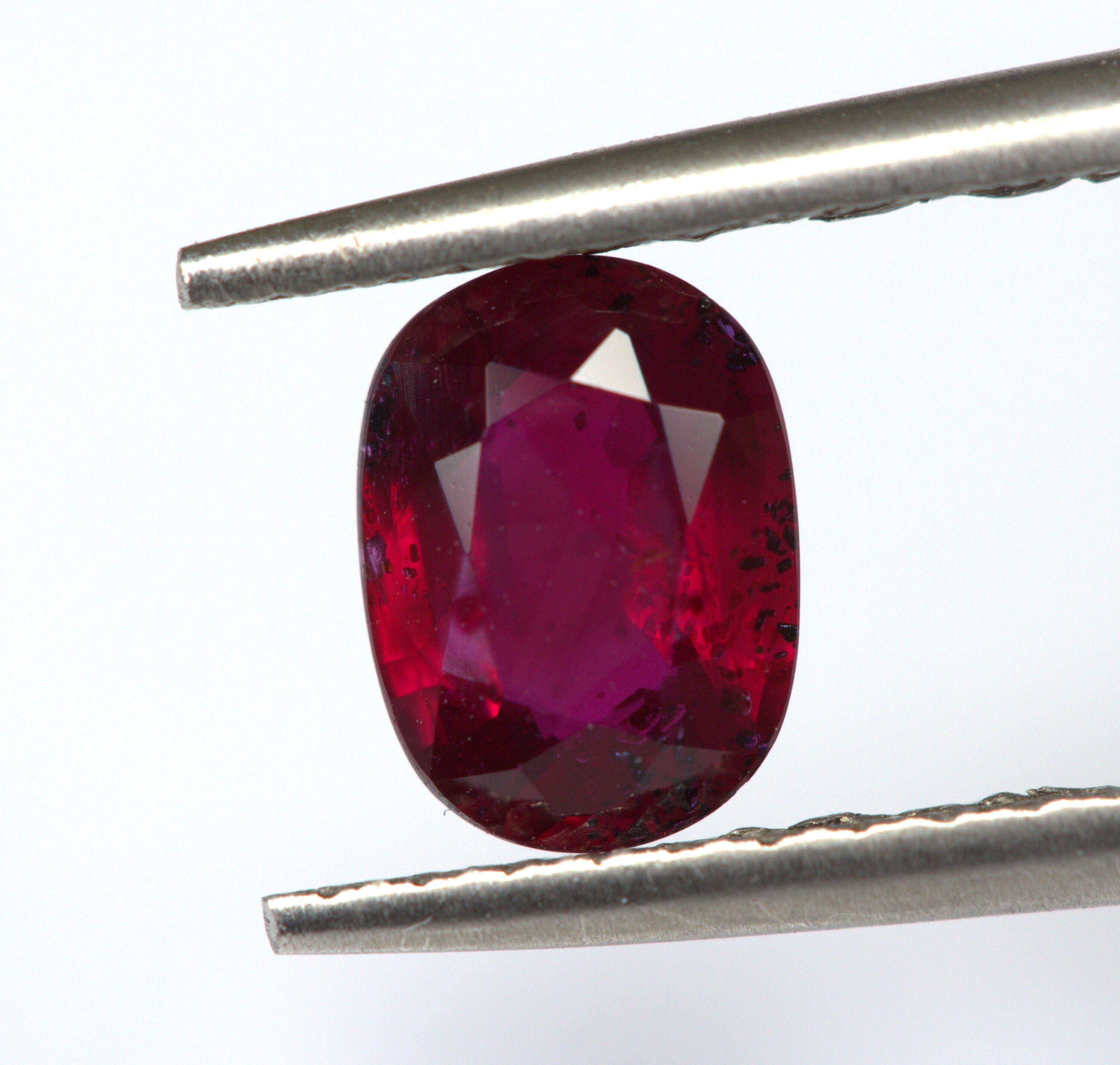 Certified 1.06 Carats Unheat Ruby 7x5 MM Oval. Natural Stone. | Etsy