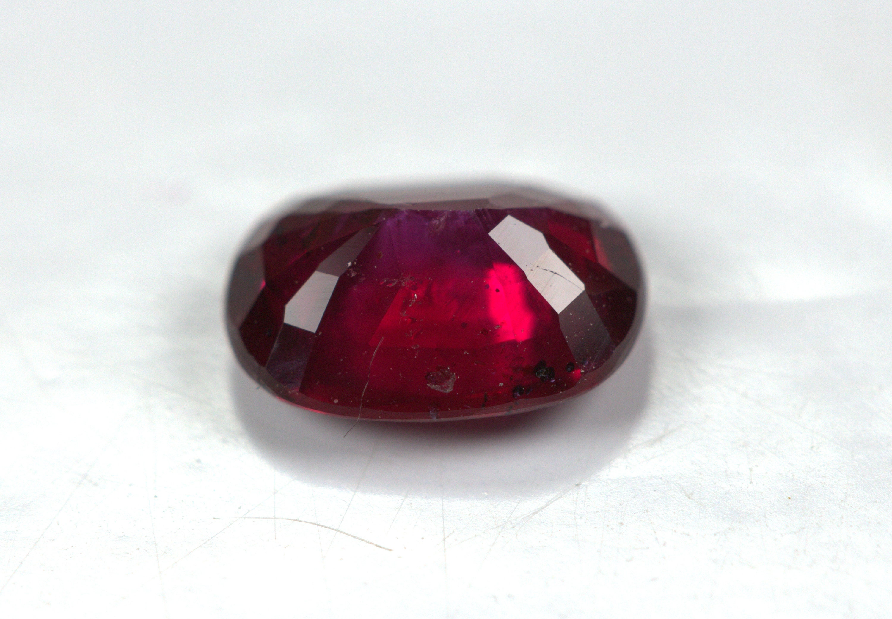 Certified 1.06 Carats Unheat Ruby 7x5 MM Oval. Natural Stone. | Etsy