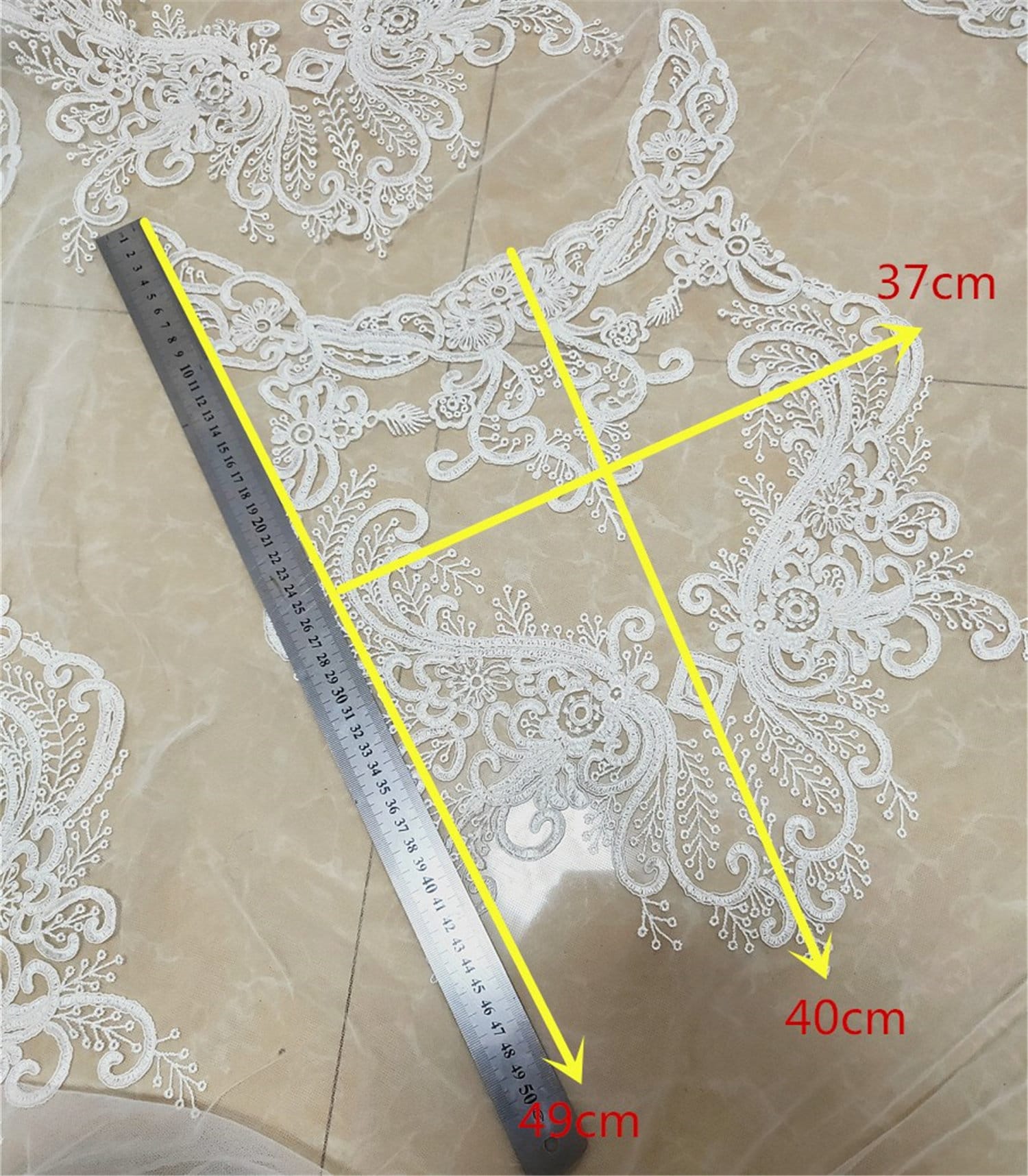 Exquisite Embroidery Lace Applique Wedding Bridal Dress - Etsy