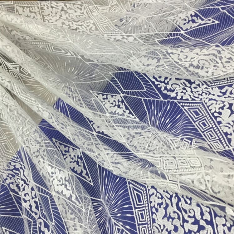 Unique Embroidery Lace Fabric Soft Modern Geometric Lace - Etsy
