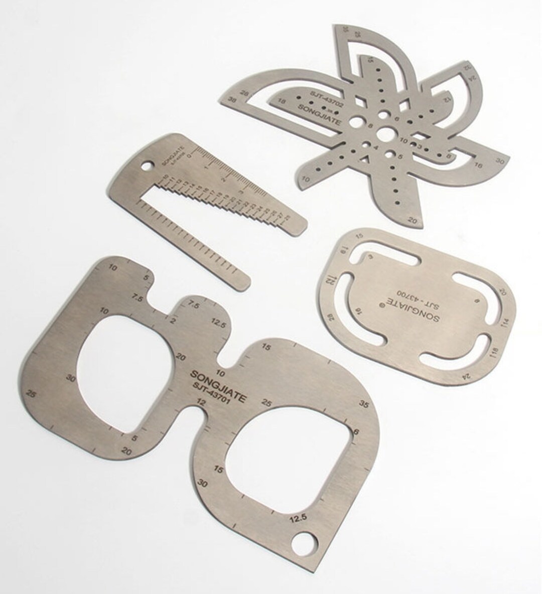 Leathercraft Curved Ruler, Stainless Steel, Leather Pattern Template ...