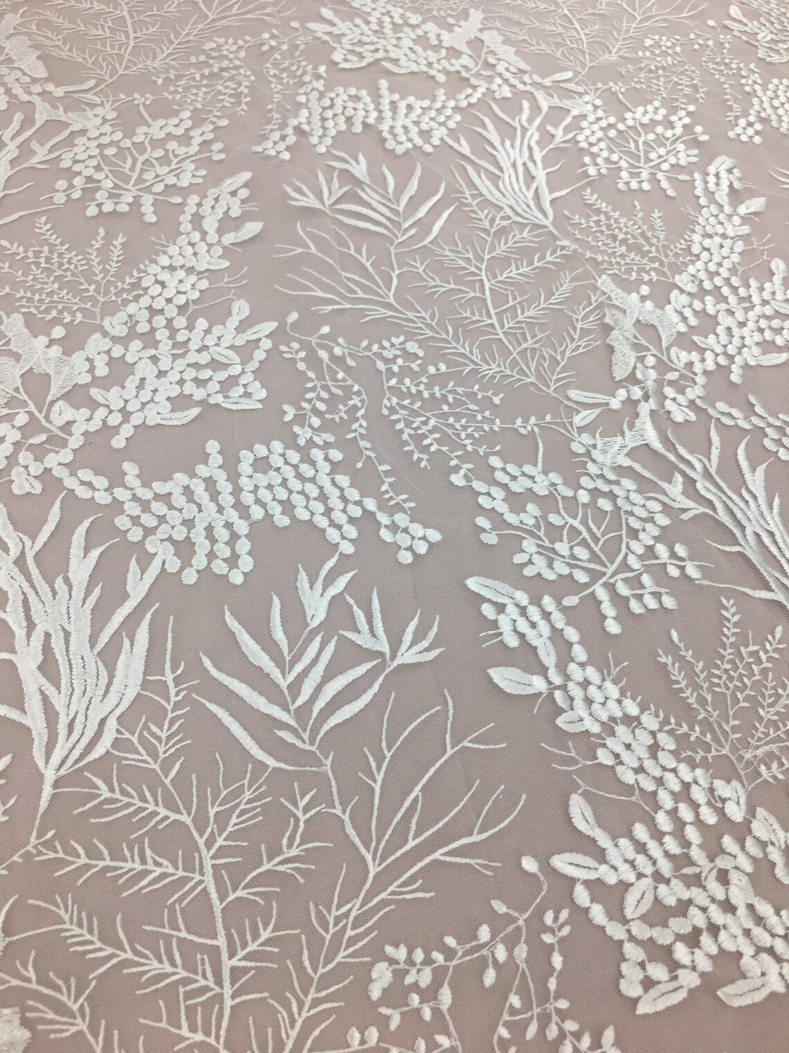 Luxury Embroidered Lace Fabric Tulle Guipure Wedding Dress - Etsy