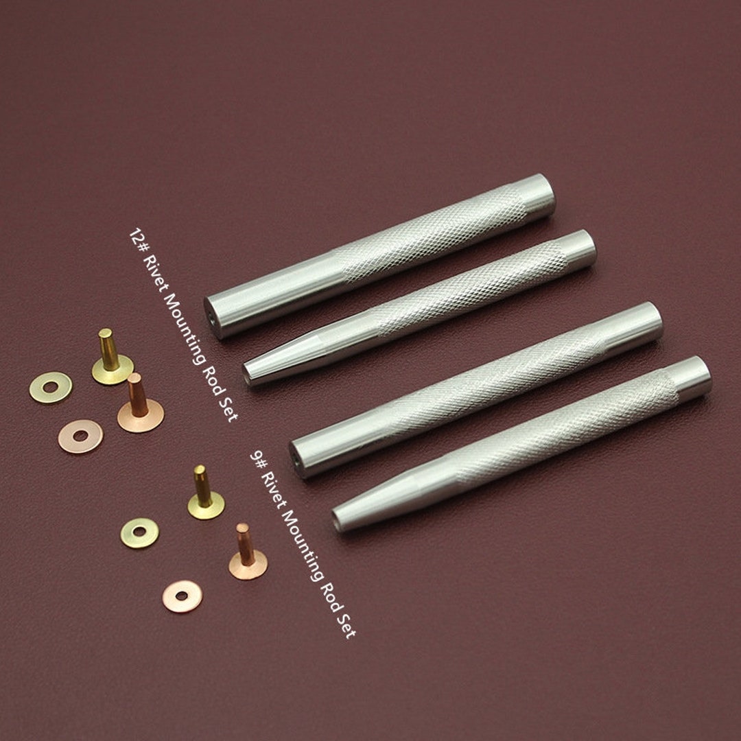 Rivet Setter Hand Tool, Fixed Copper Rivet Installation Rod DIY ...